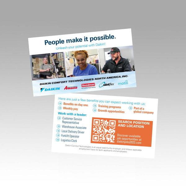 Daikin Recruitment Business Cards | DaikinComfort