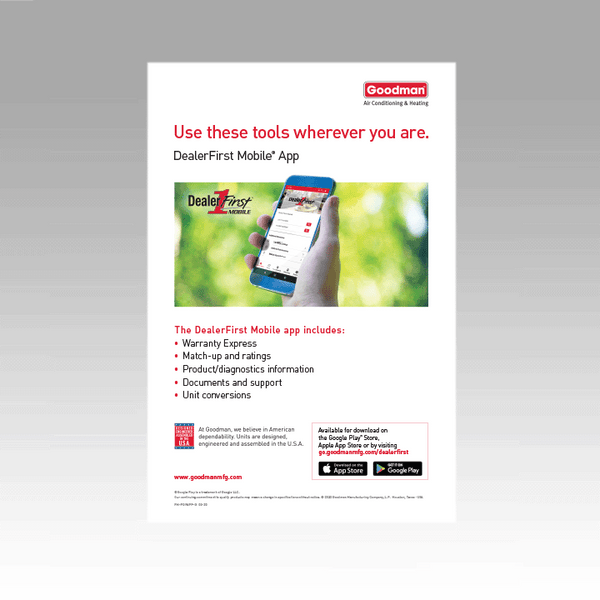 Goodman Dealer First Poster | DaikinComfort