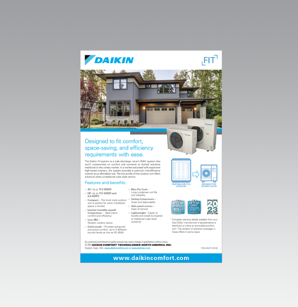 Daikin FIT poster | DaikinComfort