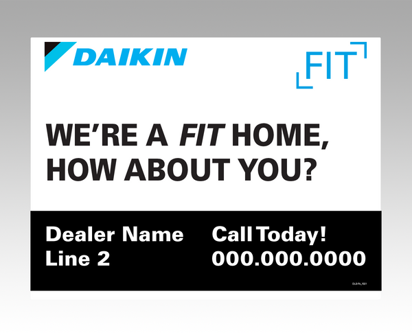 Lawn signs - "Fit" | DaikinComfort